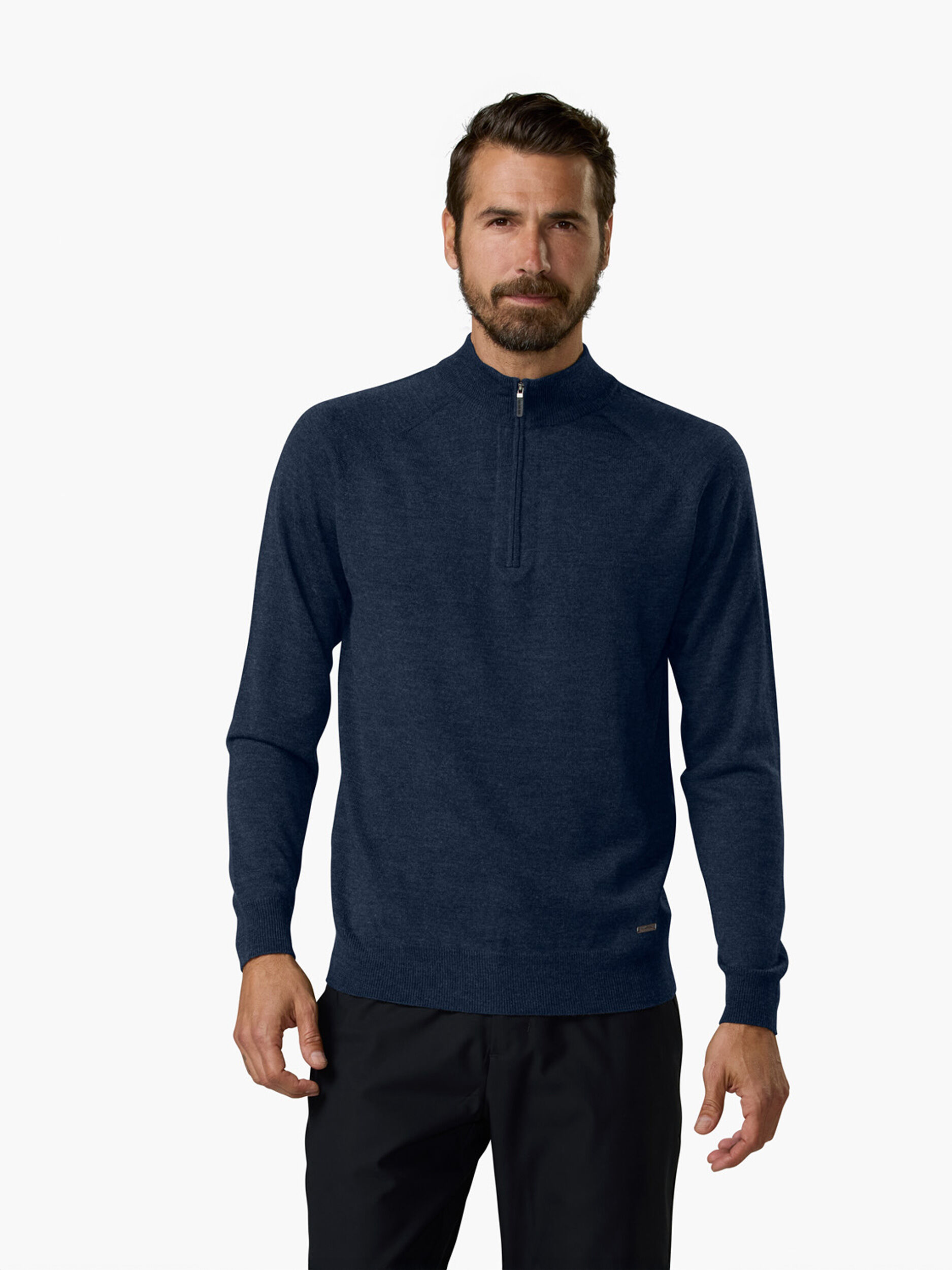 3D Merino Wool Quarter Zip | Sun Day Red